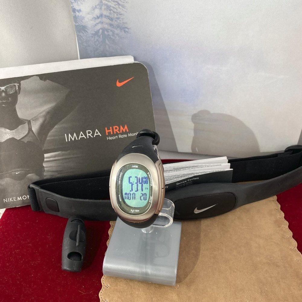 Nike Hrm Heart Rate Monitor Watch With Chest Band - Gem